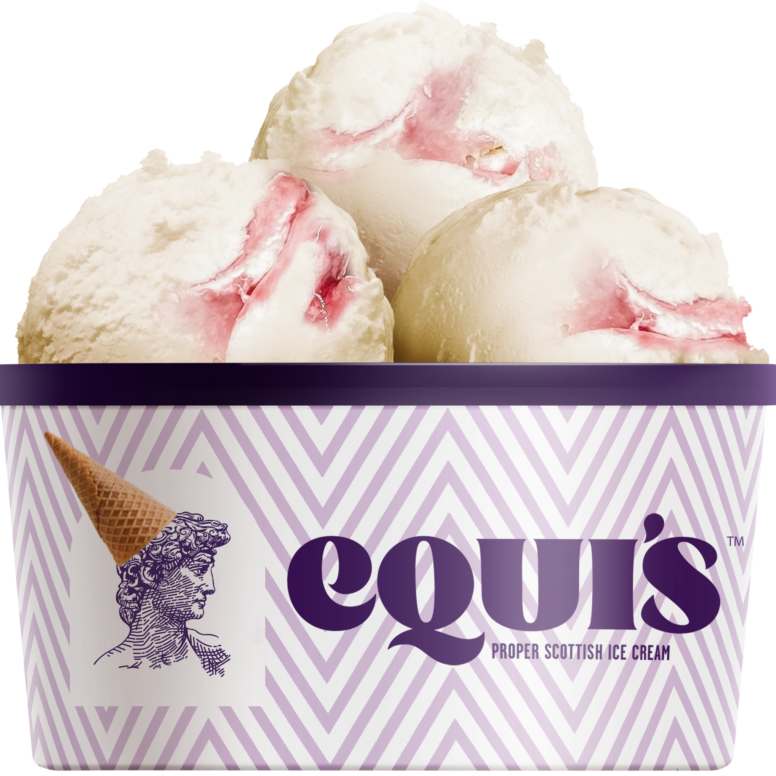 Raspberry Ripple - Equi's Proper Scottish Ice Cream